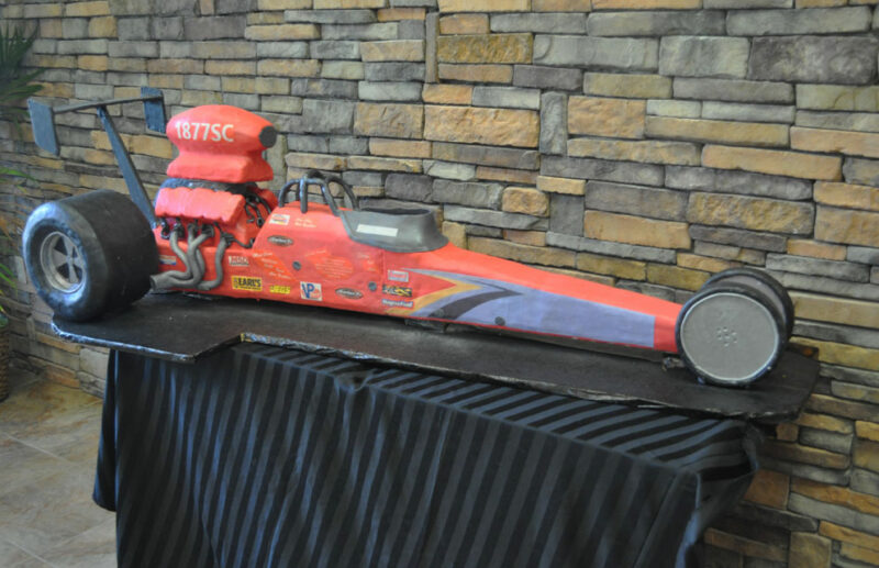 C025-Speed Drag Race Car Cake