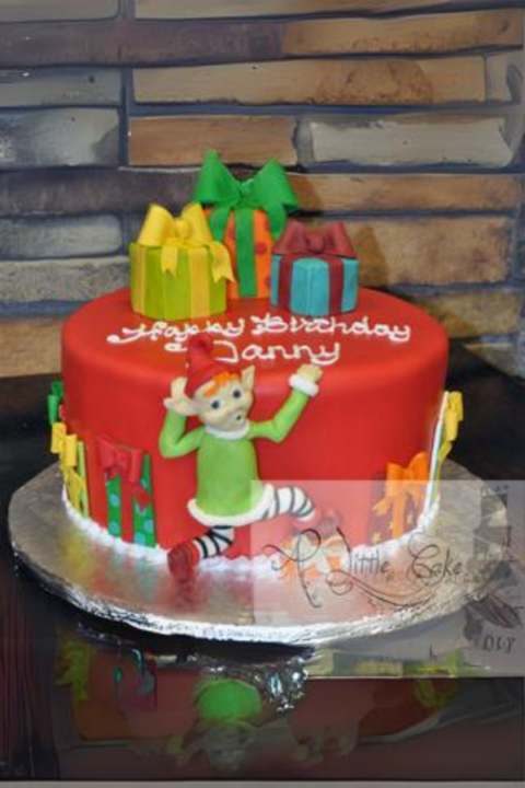 Elf Birthday Cake