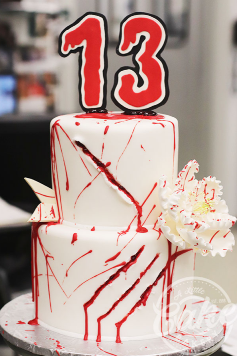 Friday the 13th Themed Birthday Cake