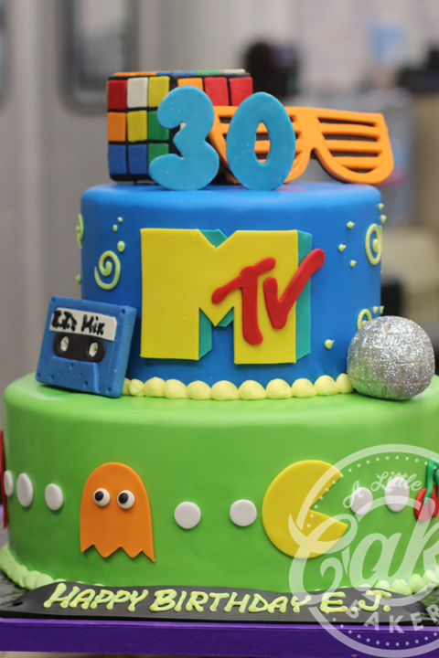 MTV 90s Themed Birthday Cake