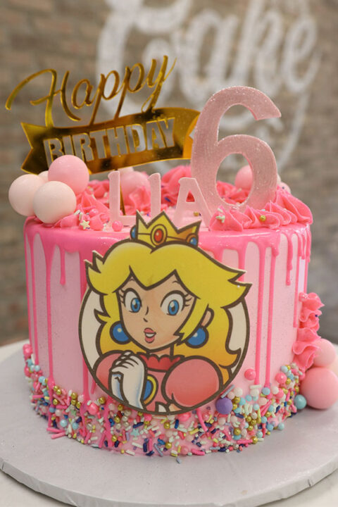 Princess Peach Birthday Cake